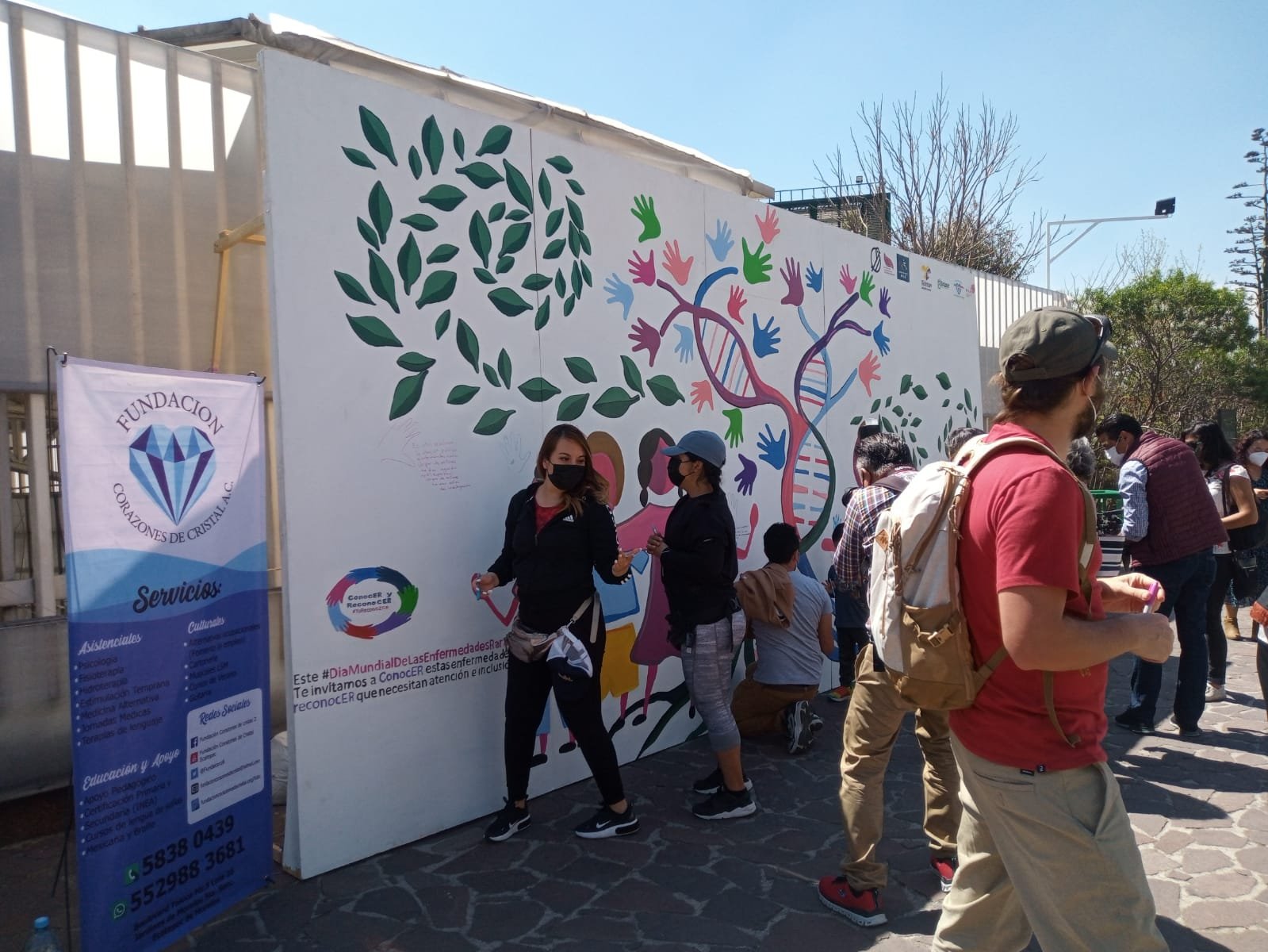 Murales inclusivos: – Corazones de Cristal, A.C.